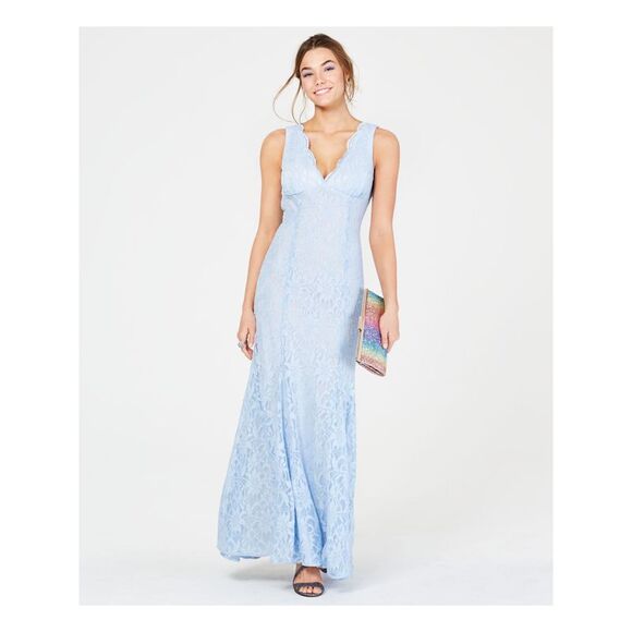 Morgan & Co. | Dresses | Nwt Morgan Co Womens Light Blue Sleeveless ...